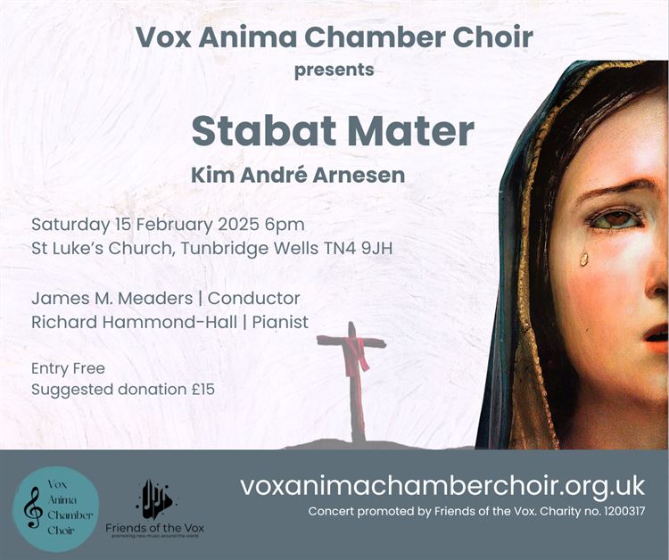 Vox Anima Chamber Choir presents Stabat Mater